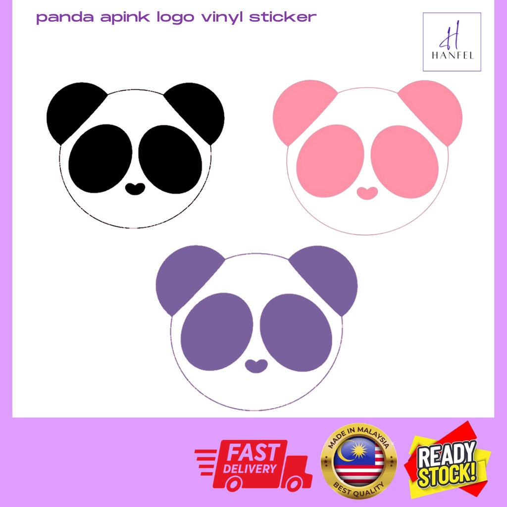 Panda Apink logo Vinyl premium ( Die - cut) | Shopee Malaysia