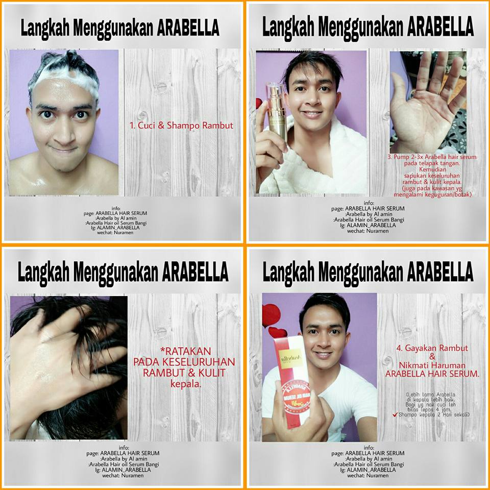 HAIR SERUM TREATMENT PELEBAT RAMBUT VCO ARABELLA (HERBA PENUMBUH RAMBUT ...