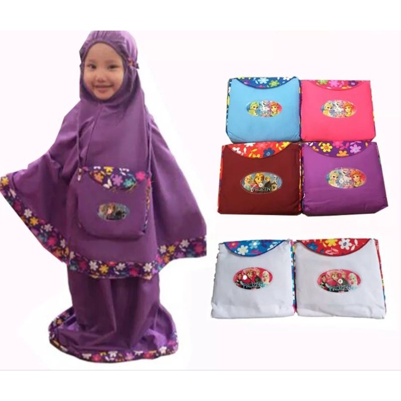 Telekung Budak Frozen Beraneka Warna Dan Corak Shopee Malaysia