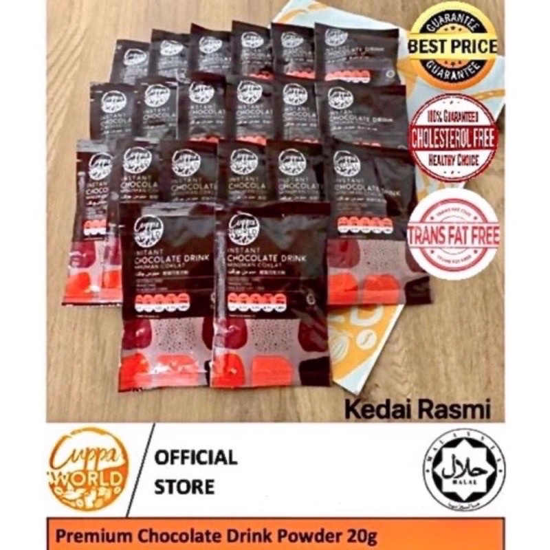 Cuppa Instant Premium Chocolate Powder (50 sachets x 20g) New Generation | Shopee Malaysia
