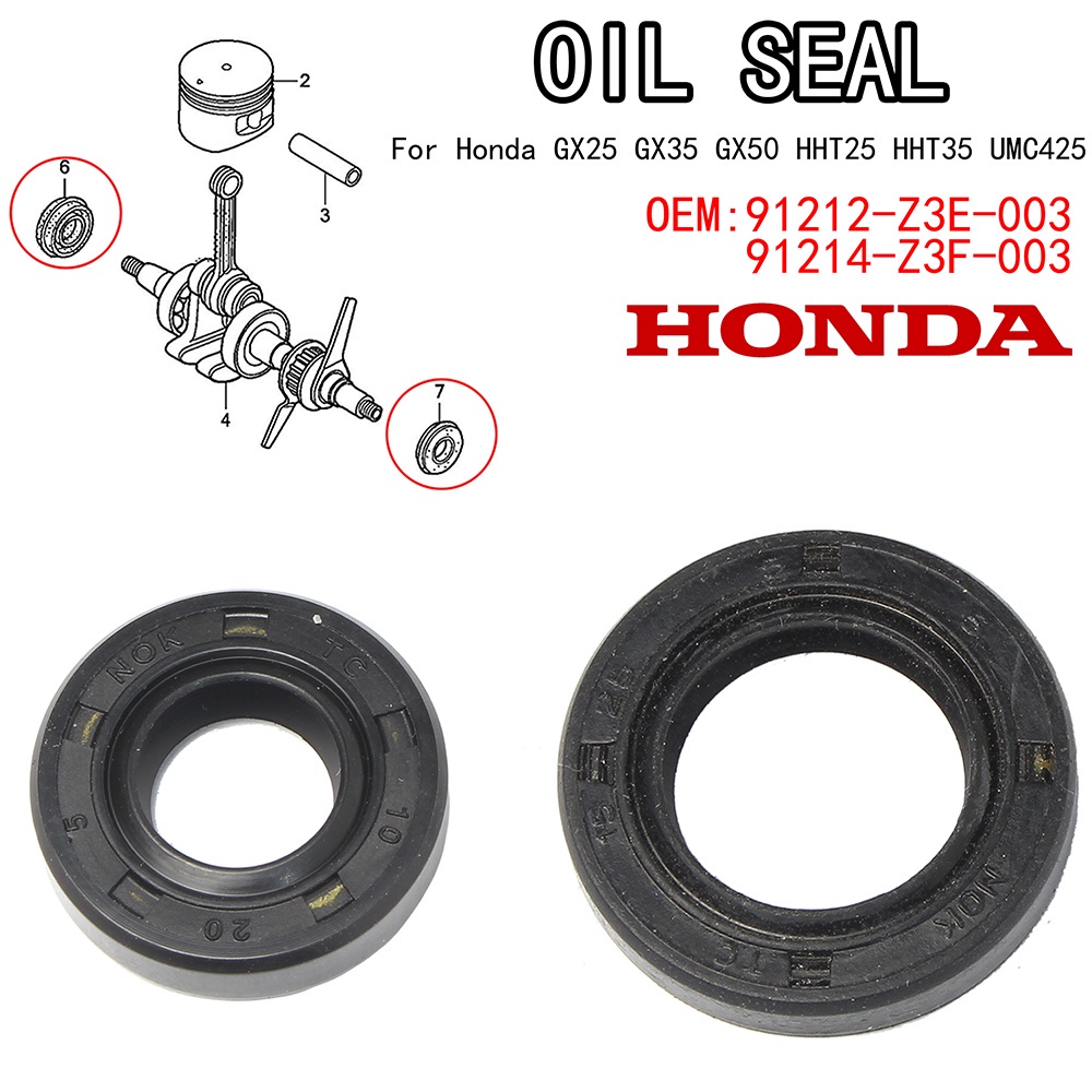 100% ORIGINAL 10X20X5 Oil Seal crankshaft seal For Honda Lawn mower ...