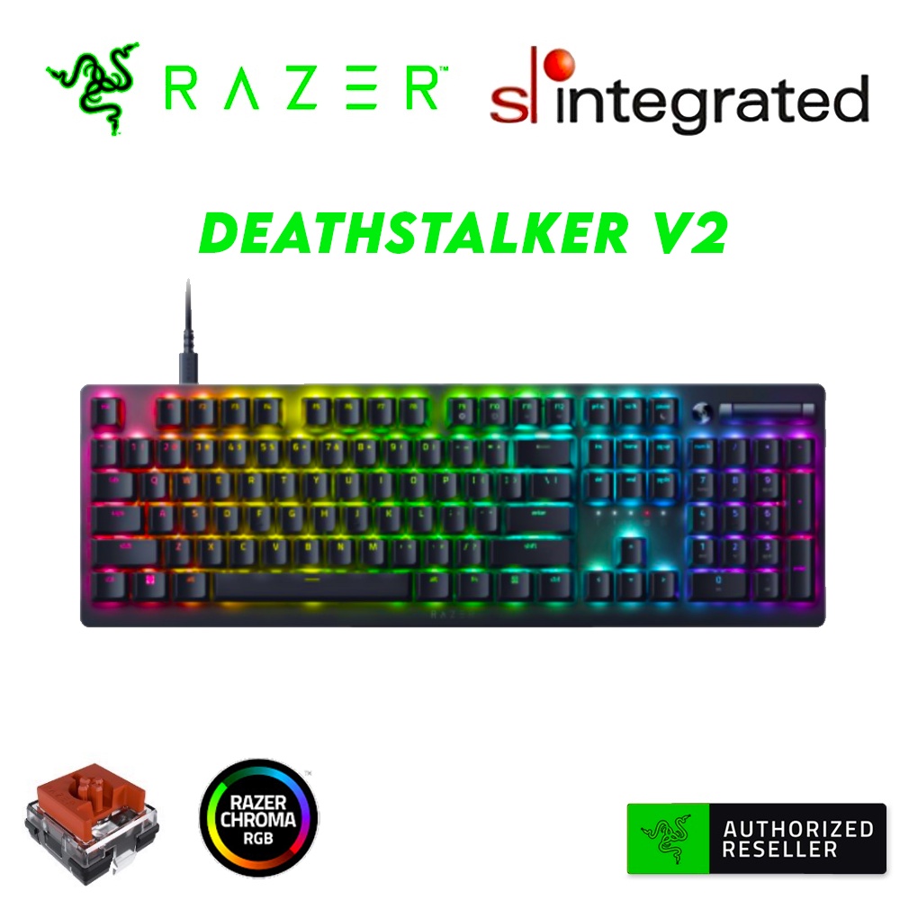 Razer DeathStalker V2 Low-Profile RGB Optical Gaming Keyboard | Shopee ...