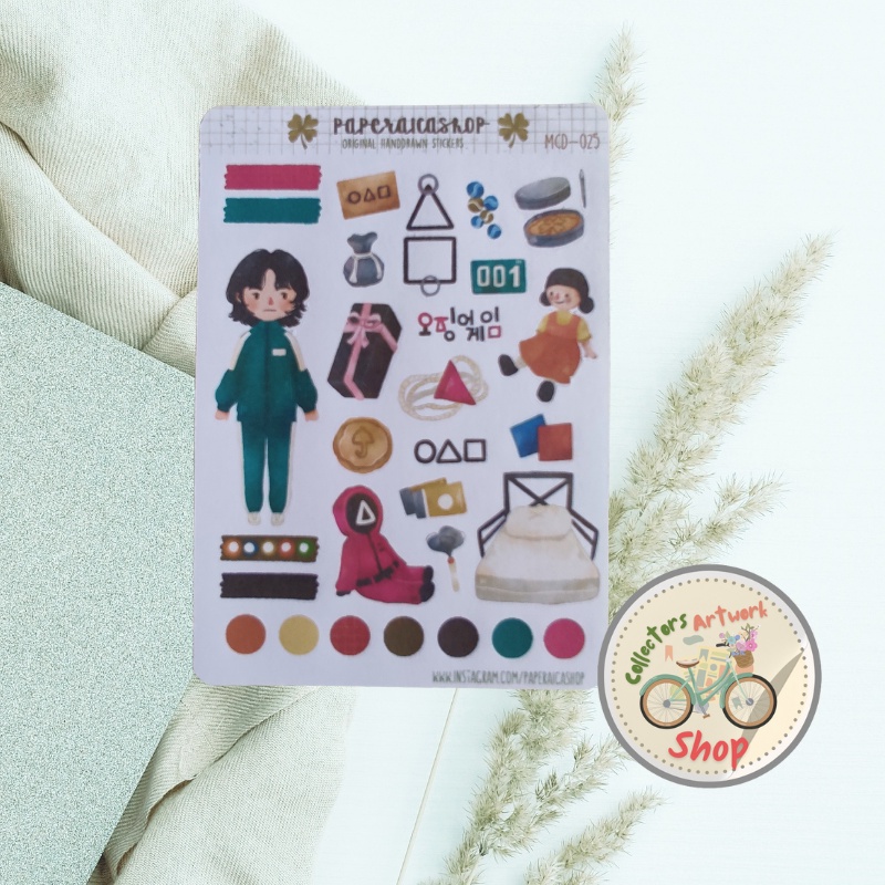 Squid Game Stickers, Cute Netflix Stickers, Squid Game Art Stickers ...