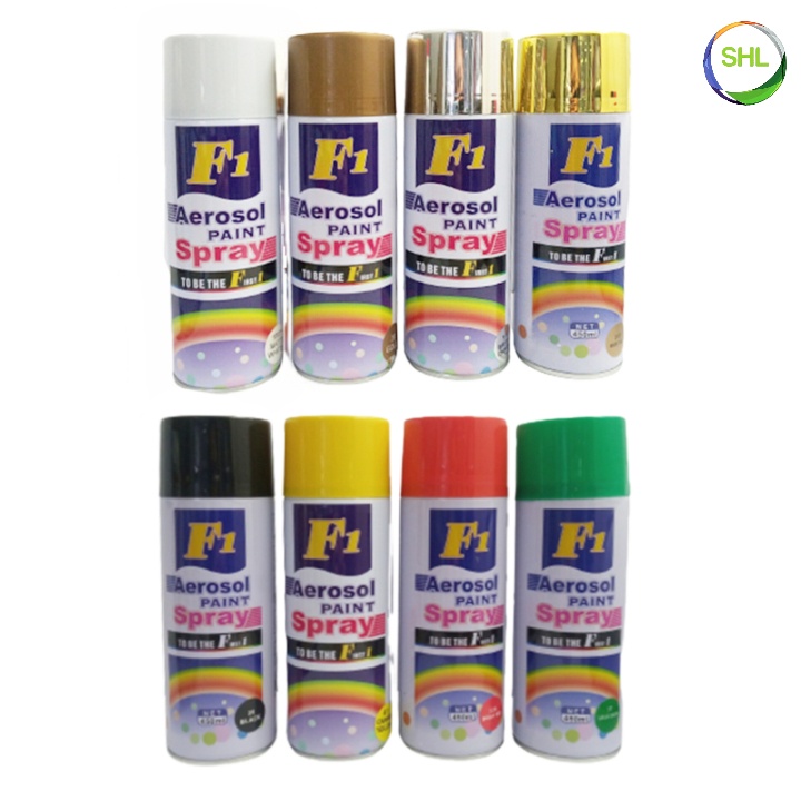 F1 Aerosol Paint Spray 450ml Motocycle Bircycle Metal Plastic Spray ...