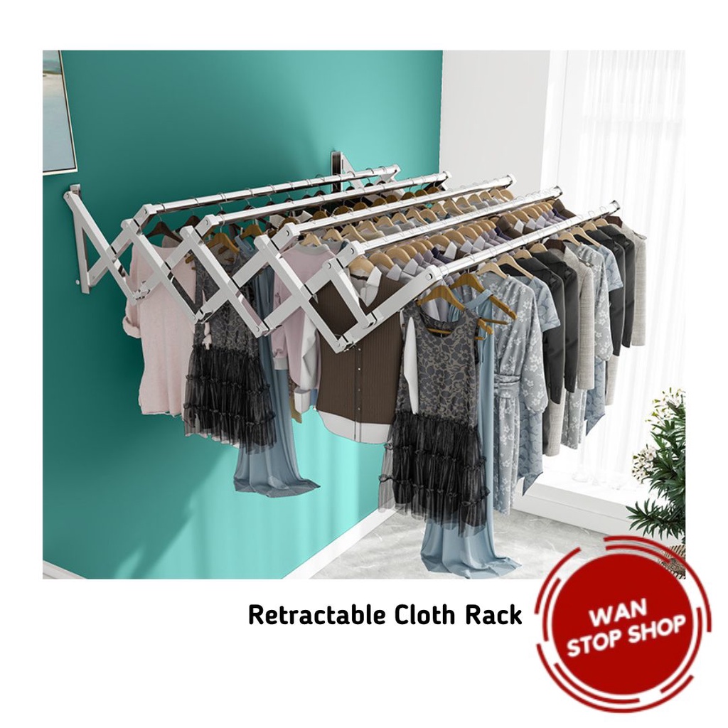 Retractable Cloth Rack Laundry Rack Cloth Clothes Rack Hanging ...