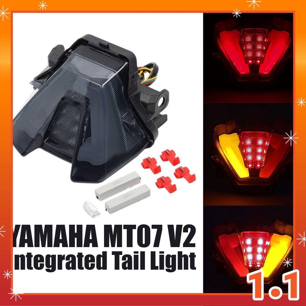 Yamaha MT07 V2 2021+ Integrated Tail Light LED Integrated Rear Tail ...