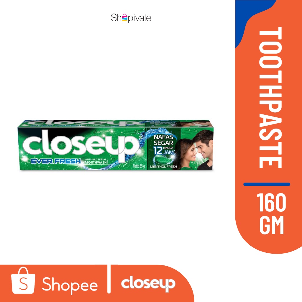 CLOSEUP Gel Toothpaste GREEN GAGA 160g | Shopee Malaysia