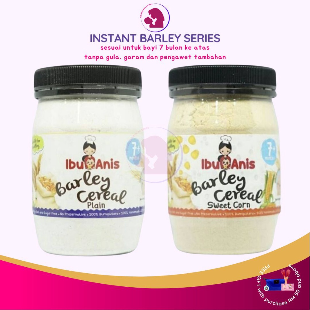 Ibu Anis Baby Food Serbuk Makanan Bayi Instant Barley | Bubur Barli ...