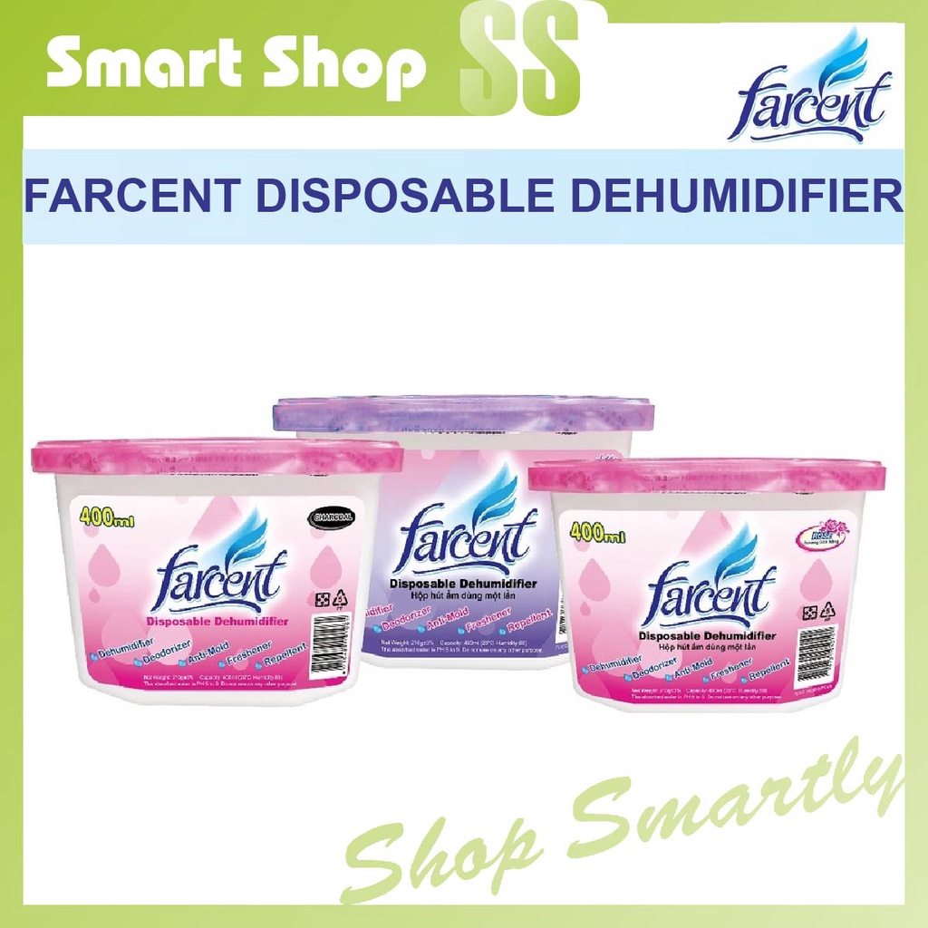 Farcent Dehumidifier Disposable Rose Lavender Charcoal Deodorizer Anti-Mold Freshener Repellent ...