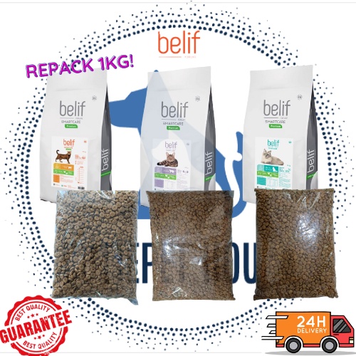 Belif Smartcare Premium All Breed Adult Cat Dry Food REPACK 1KG ...