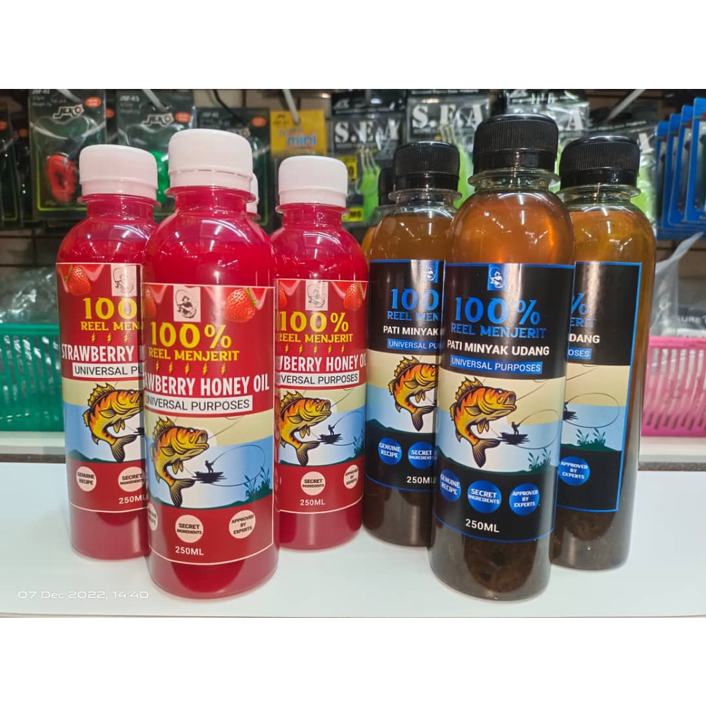 100% REEL MENJERIT (250ml) PETI UDANG & STAWBERRY HONEY | Shopee Malaysia