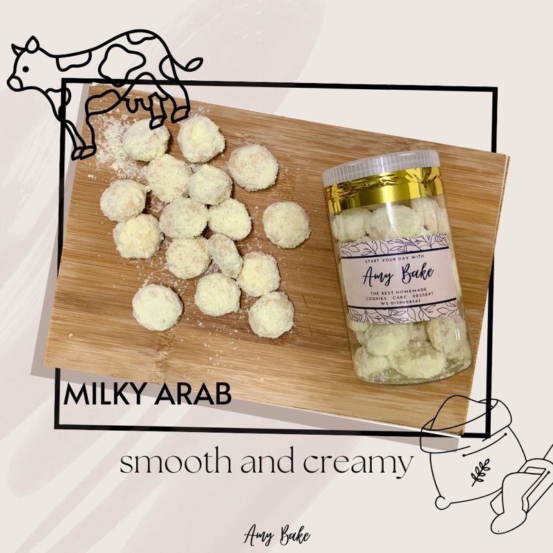 BISKUT ARAB SUSU | BISKUT RAYA AMY BAKE | Gebu dan berkrim | Shopee ...