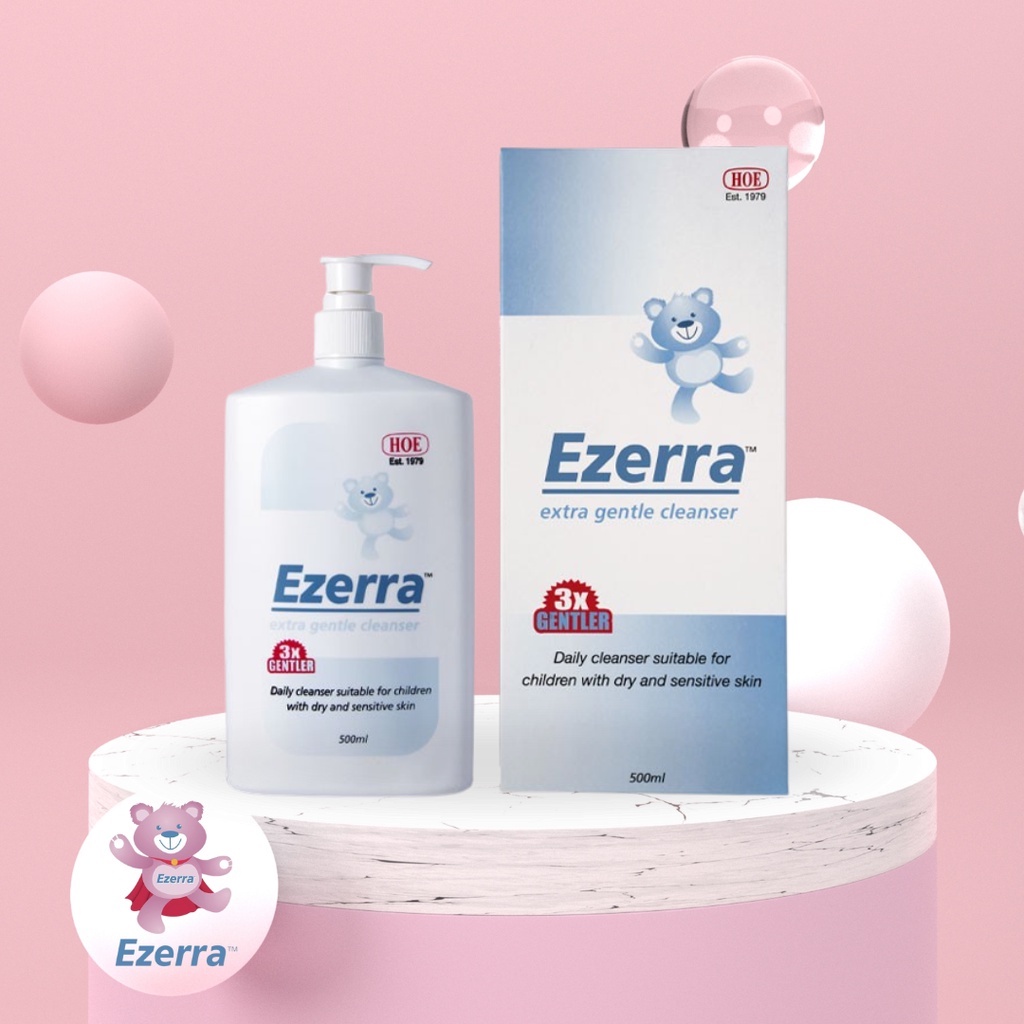 Hoe Ezerra Extra Gentle Cleanser 500ML (FREE TRAVEL WASH BAG) | Shopee ...
