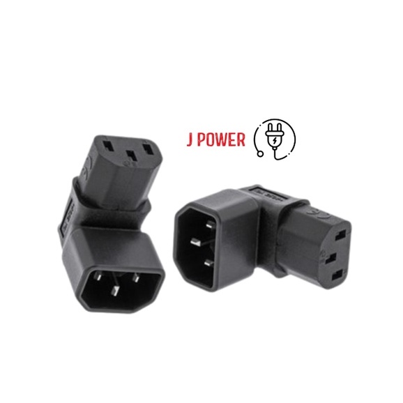 IEC Male C14 to Up Right Angled 90 Degree IEC Female C13 Power ... IEC Male C14 to Up Right Angled 90 Degree IEC Female C13 Power ...