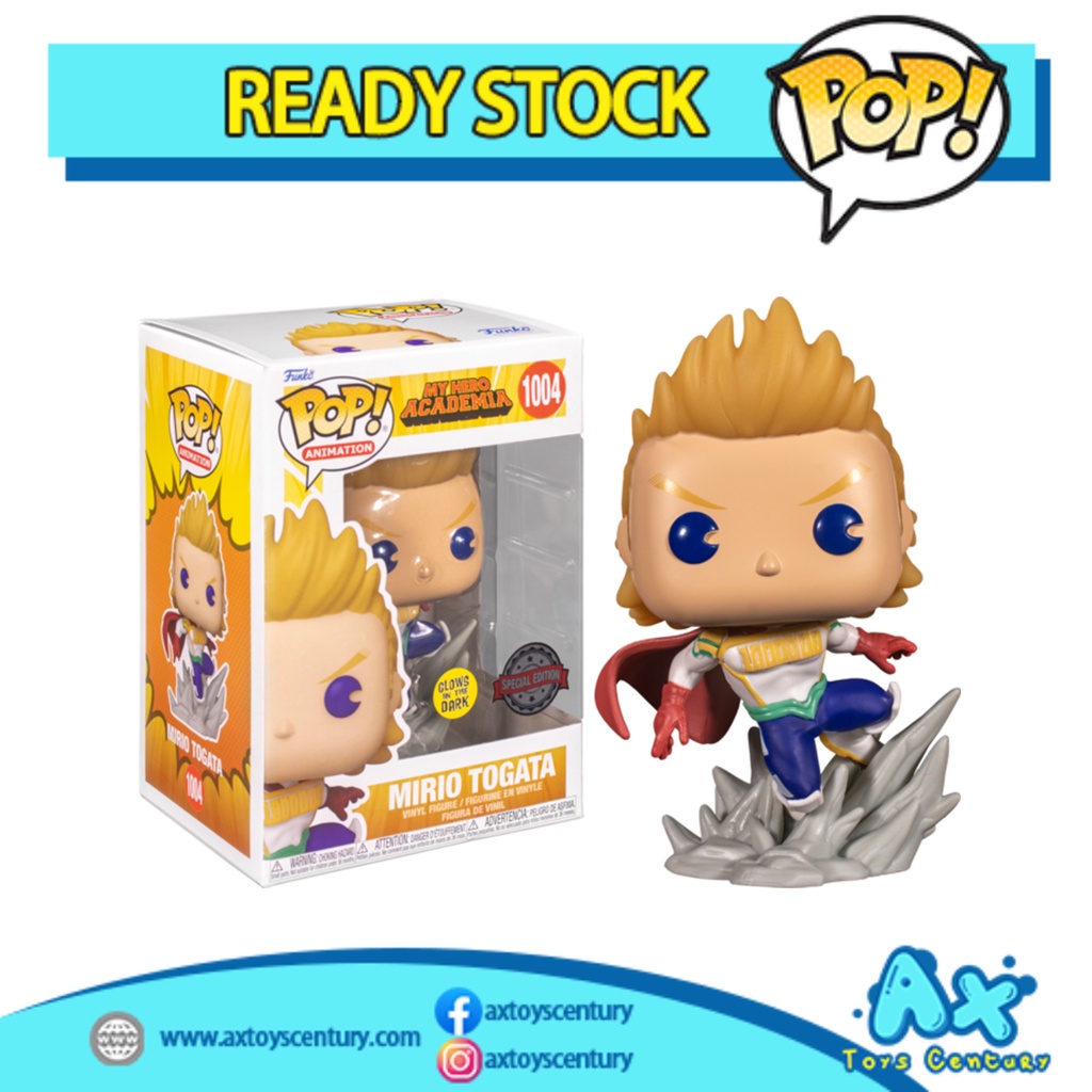 Funko Pop! Animation: My Hero Academia - Mirio Togata #1004 GITD Special Edition 100% Genuine ...