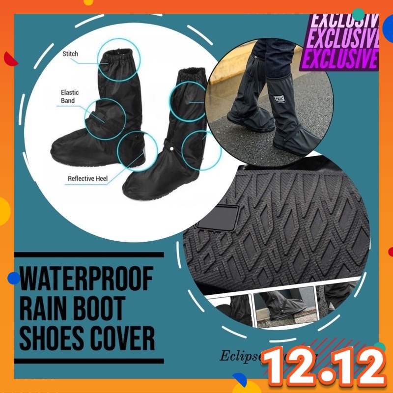 Waterproof Motorcycle Biker Reflective Rain Boot shoes Cover and Rain ...