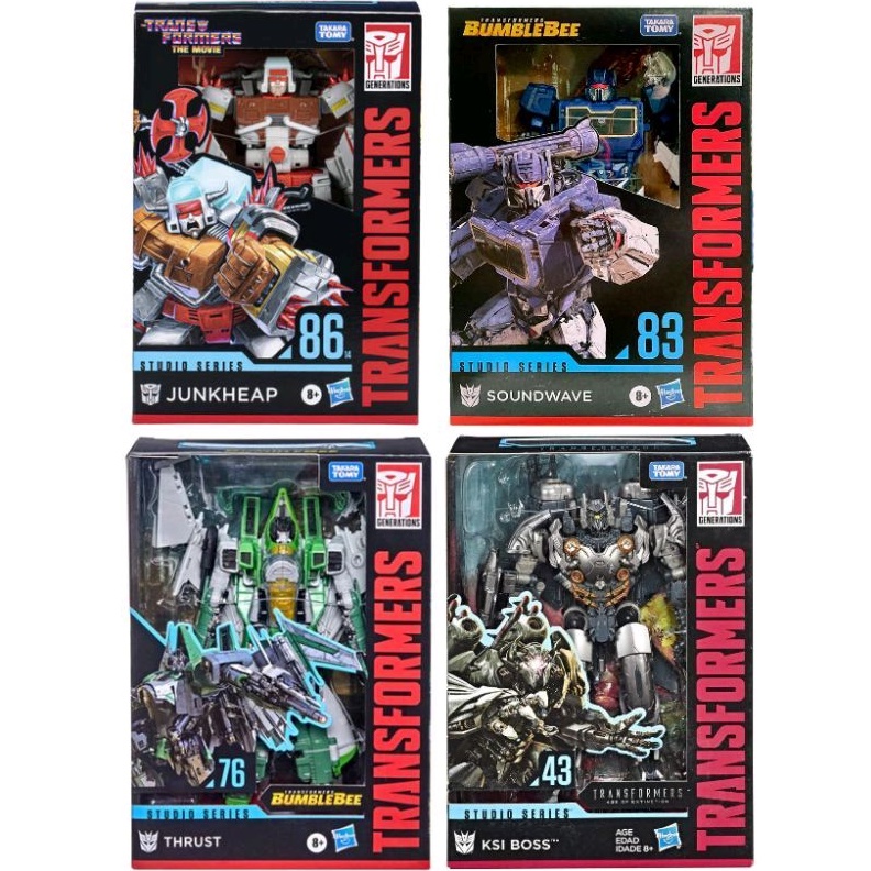 Transformers Studio Series 86 Junkheap 83 Soundwave 76 Thrust 43 KSI ...