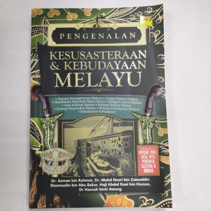 PENGENALAN KESUSASTERAAN DAN KEBUDAYAAN MELAYU | Shopee Malaysia
