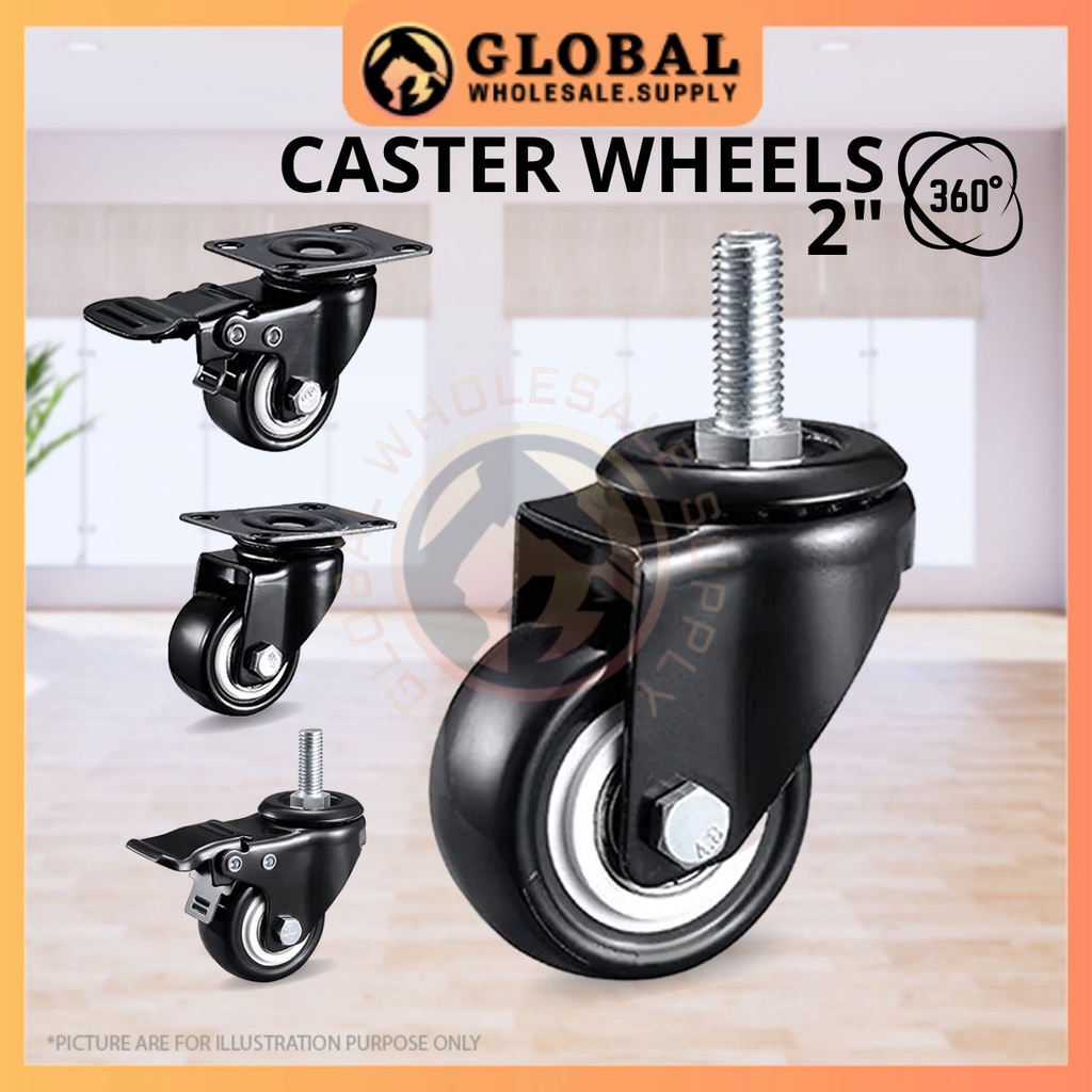 Caster Wheel Heavy Duty Chair Wheel Castor Wheel Heavy Duty Rak Besi ...