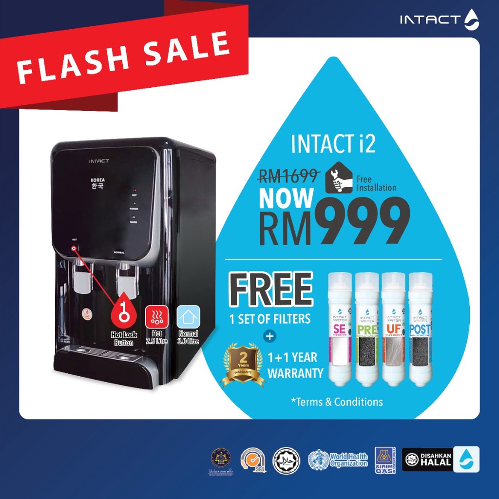 (CERTIFIED) Intact i2 Indoor Water Purifier(Mineral based water Ph 7 ...