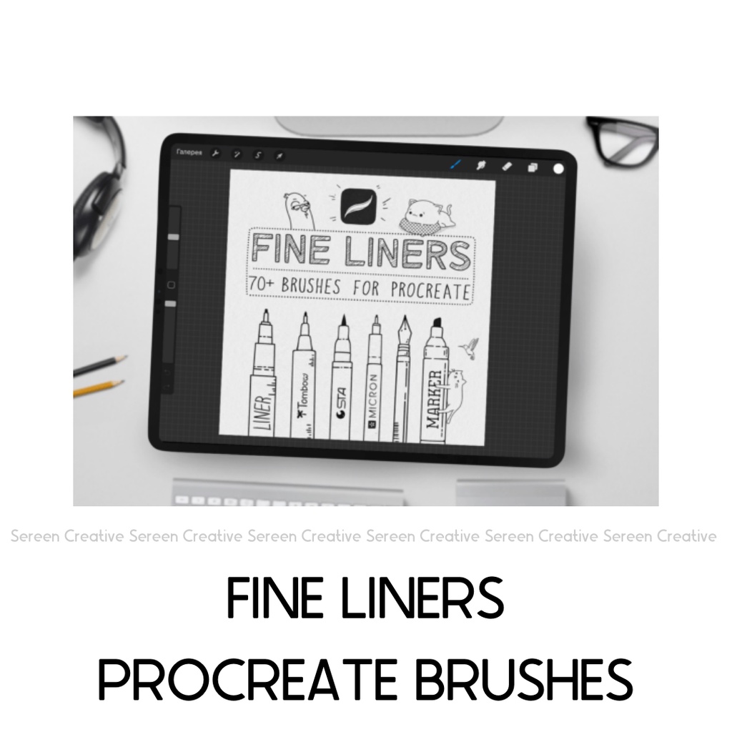 P139 Fine Liners Brushes for Procreate Graphic | Shopee Malaysia