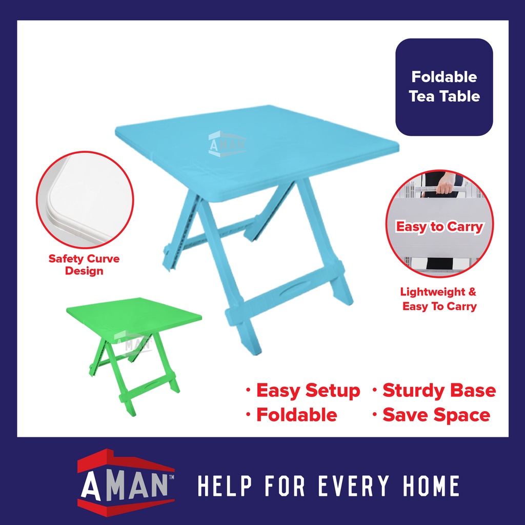 Plastic Tea Table Foldable Teatable Picnic Outdoor Small Table Dining ...