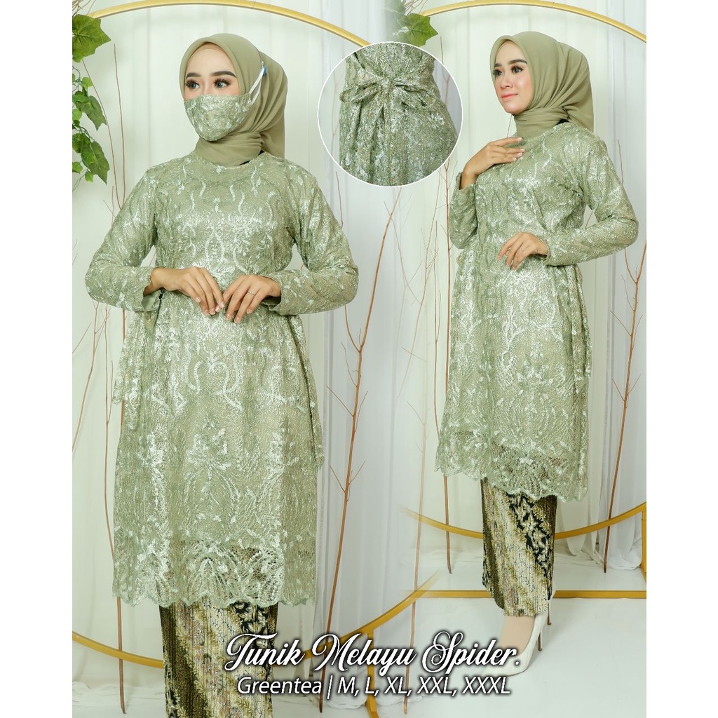 Kebaya Tunic melayu jumbo Kebaya modern Brocade Kebaya Party outfit ...