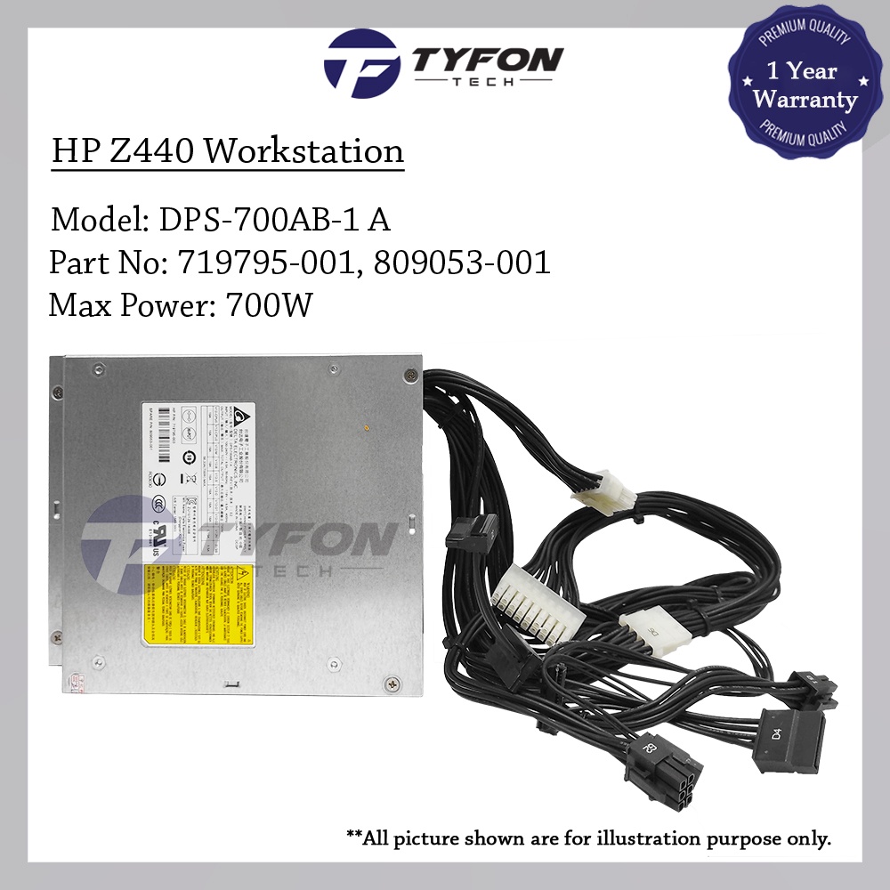 HP Z440 Workstation Tower Power Supply PSU 700W 719795-004 719795-003 ...