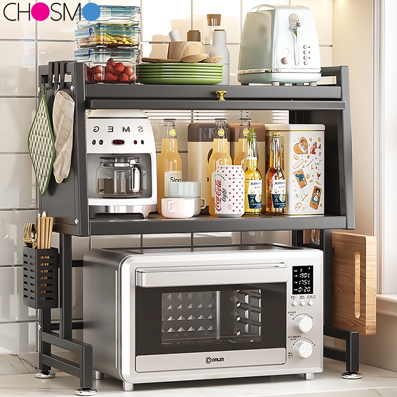 Chosmo Kitchen Cabinet Rack Microwave Rack Oven Rack Rak Kabinet ...