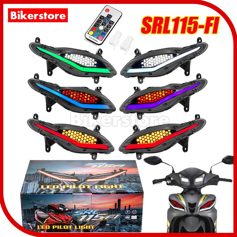 Bikerstore Lagenda115 FI Signal LED Mata Gaban SRL115 SRL Lagenda 115 Matagaban White Red Blue 7 ...