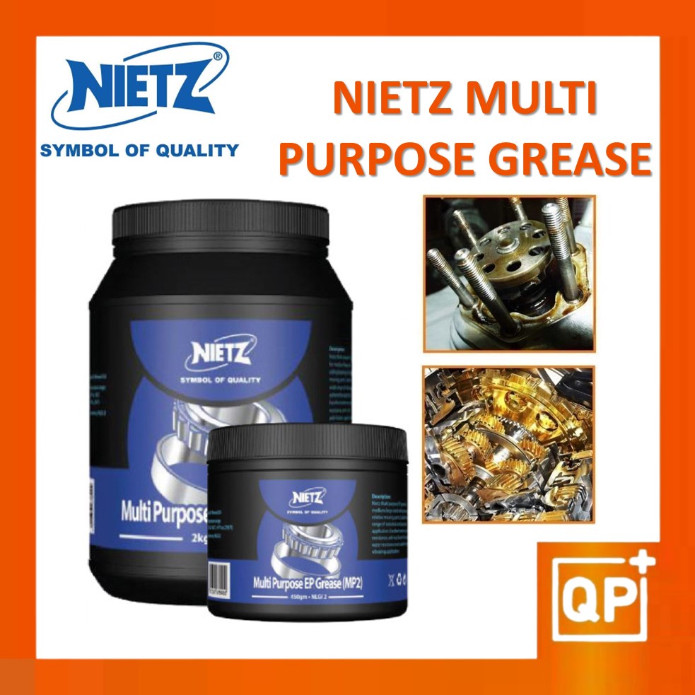 NIETZ LITHIUM EXTREME PRESSURE (EP) GREASE 450G / 2KG (BLUE) | Shopee ...