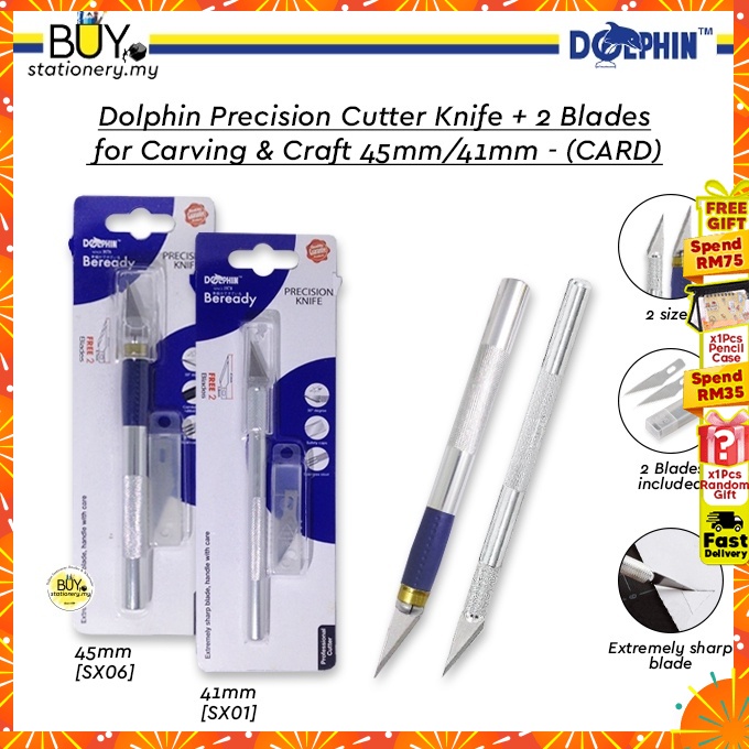 Dolphin Precision Cutter Knife Pen Knife Blade + 2 Blades for Carving ...