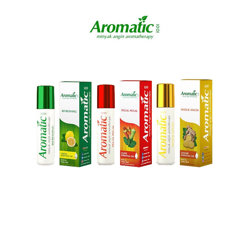 Aromatic 1001 Aromatherapy Medicated Essential Oil 8ml Minyak Angin ...