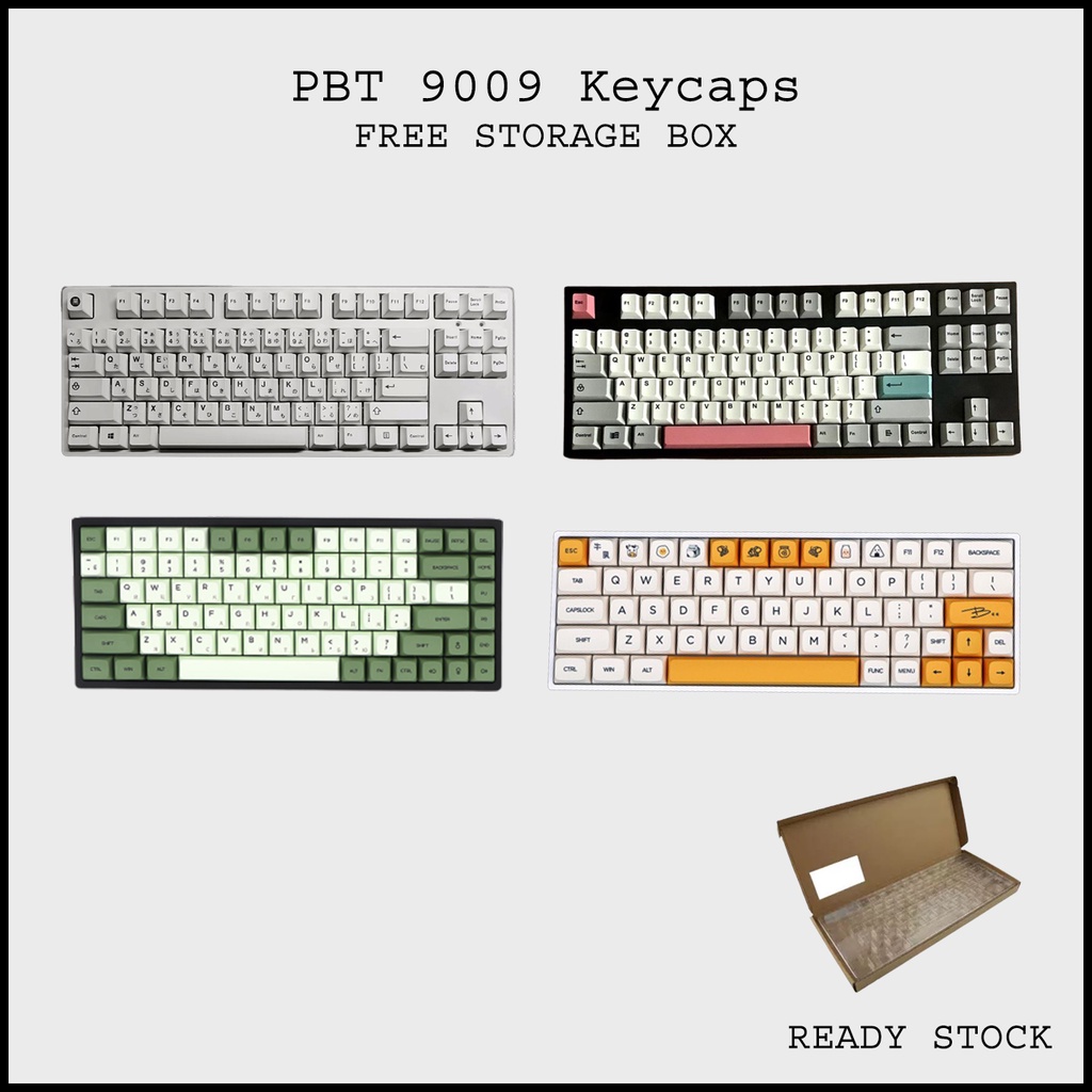 PBT Keycaps for Mechanical Keyboard | PBT BoW | PBT 9009 | XDA Matcha ...