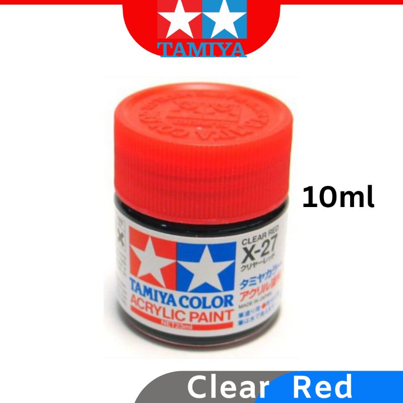 Tamiya Acrylic X27 Gloss Clear Red 10ML | Shopee Malaysia