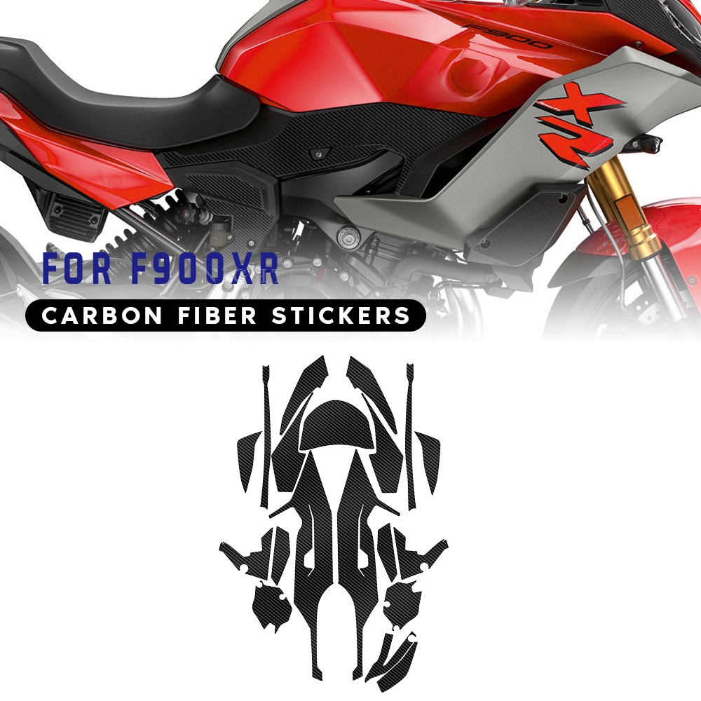 For bmw F900XR F900 F 900 XR Motorcycle Fuel Tank Pad Handguard Carbon ...