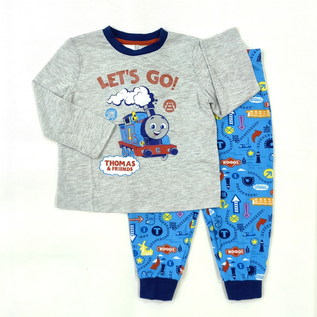 Thomas & Friends kids boy sleepwear pajamas pyjamas train - size 1-5T ...