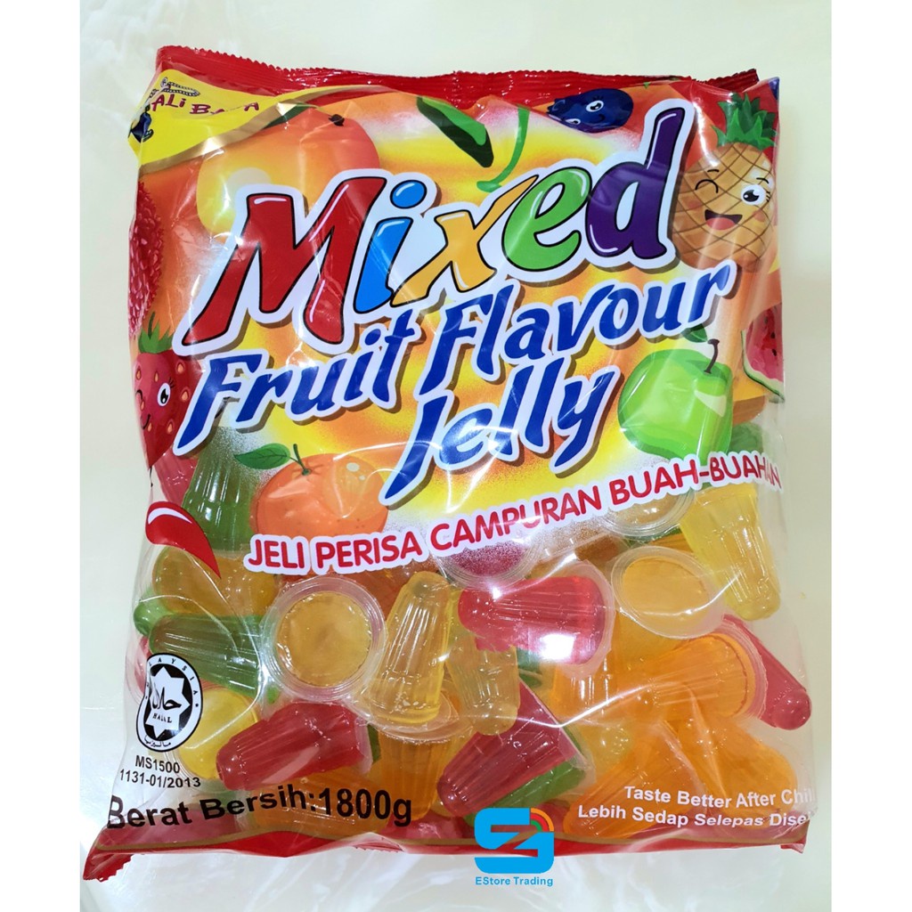 Alibaba Mixed Fruit Flavour Jelly 1700g (Jeli Perisa Campuran Buan ...