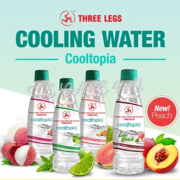 *[AIR BADAK CAP TIGA KAKI] THREE LEGS COOLTOPIA COOLING WATER 320ML ...