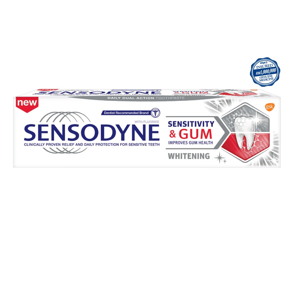 Sensodyne Sensitivity & Gum Whitening 100g | Shopee Malaysia