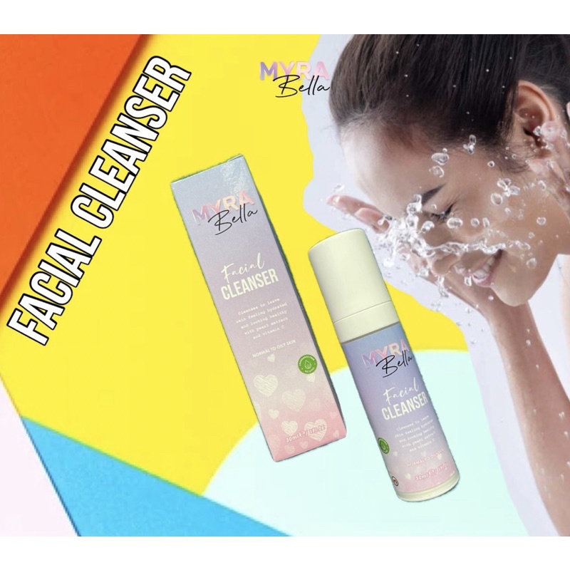 Facial cleanser with pearl extract and vitamin c pencuci muka | Shopee ...