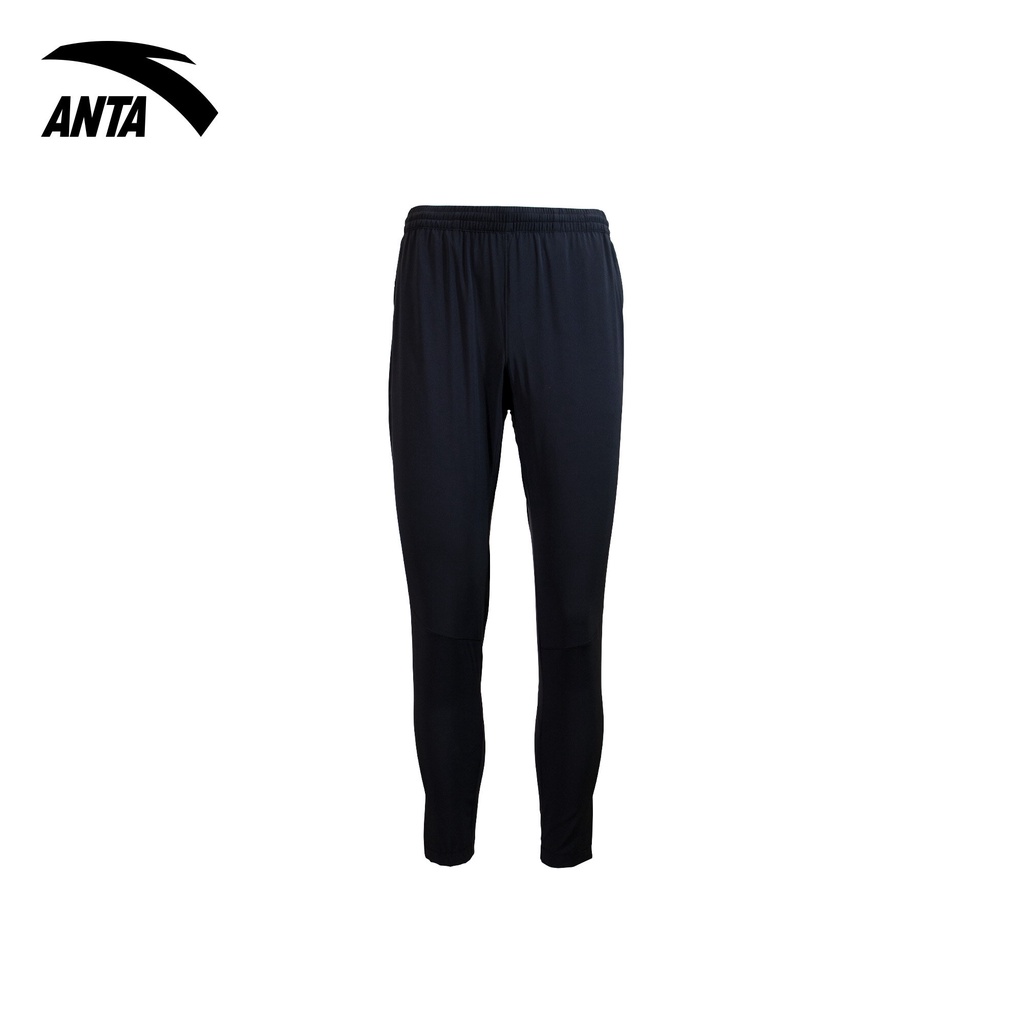 ANTA Men A-CHILL TOUCH Woven Track Pants-AC1601Basic Black | Shopee ...
