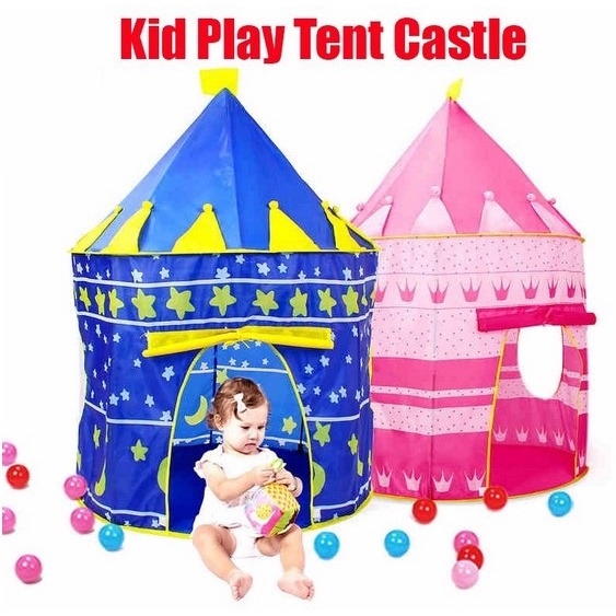 Kid Play Tent Crawl Tunnel Ball Pit Portable Playground Set Khemah ...