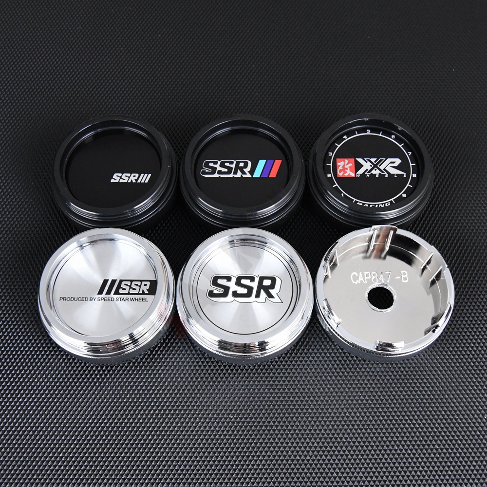 4PCS Sport Rim Cap 56MM Clip Diameter Wheel Center Hub Cap SSR Racing ...