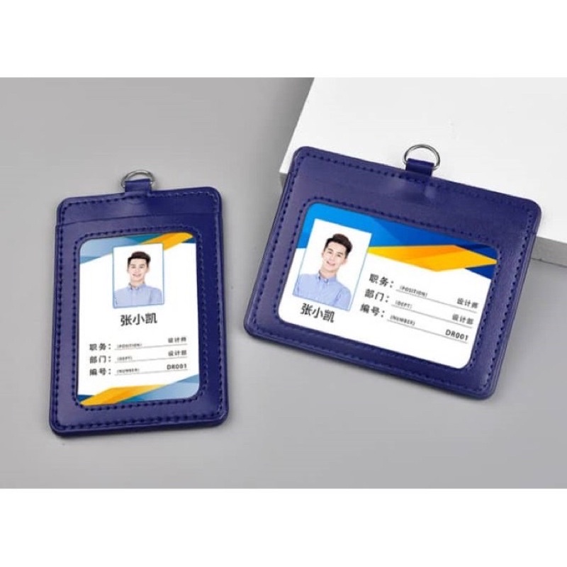 id card holder/pu card holder/kad pekerja | Shopee Malaysia