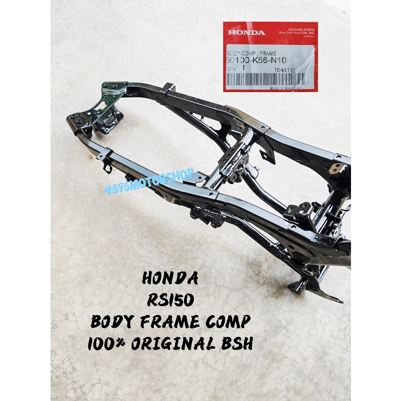 100% ORIGINAL HONDA RS150 RS 150 V1 V2 BODY FRAME COMP BINGKAI RANGKA ...