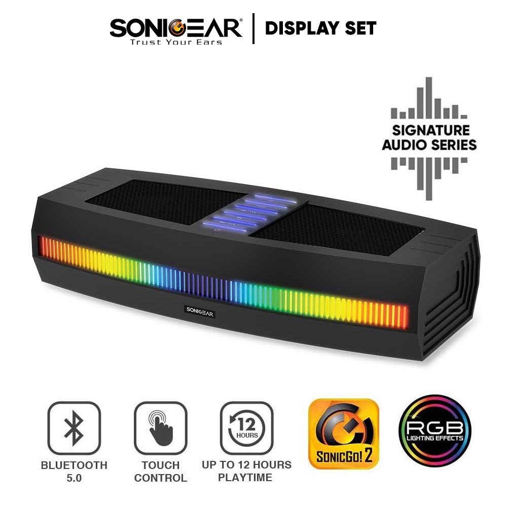 DISPLAY SET | SonicGear Sonic Shuttle RGB Wireless Bluetooth Portable ...