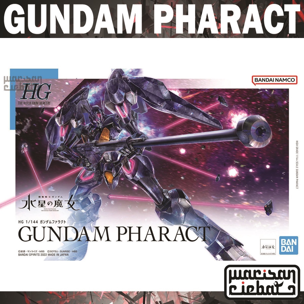 Bandai Hg 1144 Gundam Pharact Mobile Suit Gundam The Witch Of Mercury Shopee Malaysia