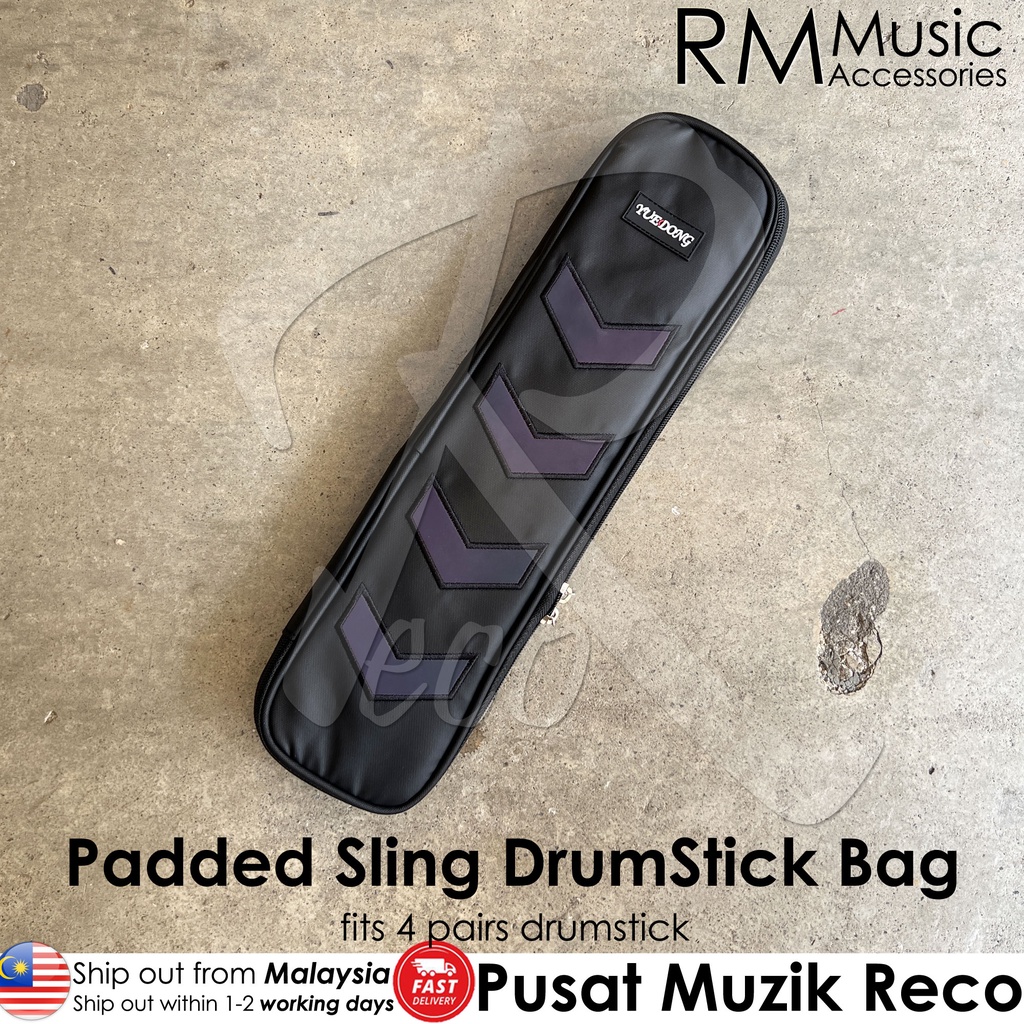 RM Design Padded Sling Drumstick Bag - fits 4 pairs Drumstick Drum ...