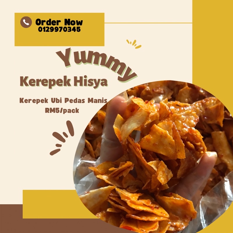 Kerepek Ubi Pedas Manis Basah RM6 220gm Kerepek Sedap untuk Kerepek ...